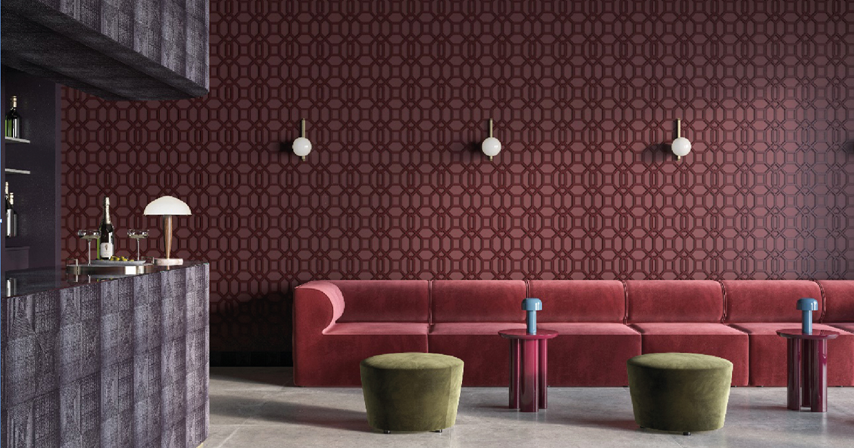 Trellis from Lincrusta - modern geometry meets 18th century design ...
