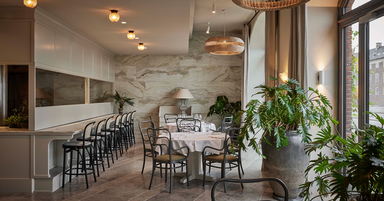 Space Copenhagen designs elegant restaurant for Chef Andreas Bagh ...