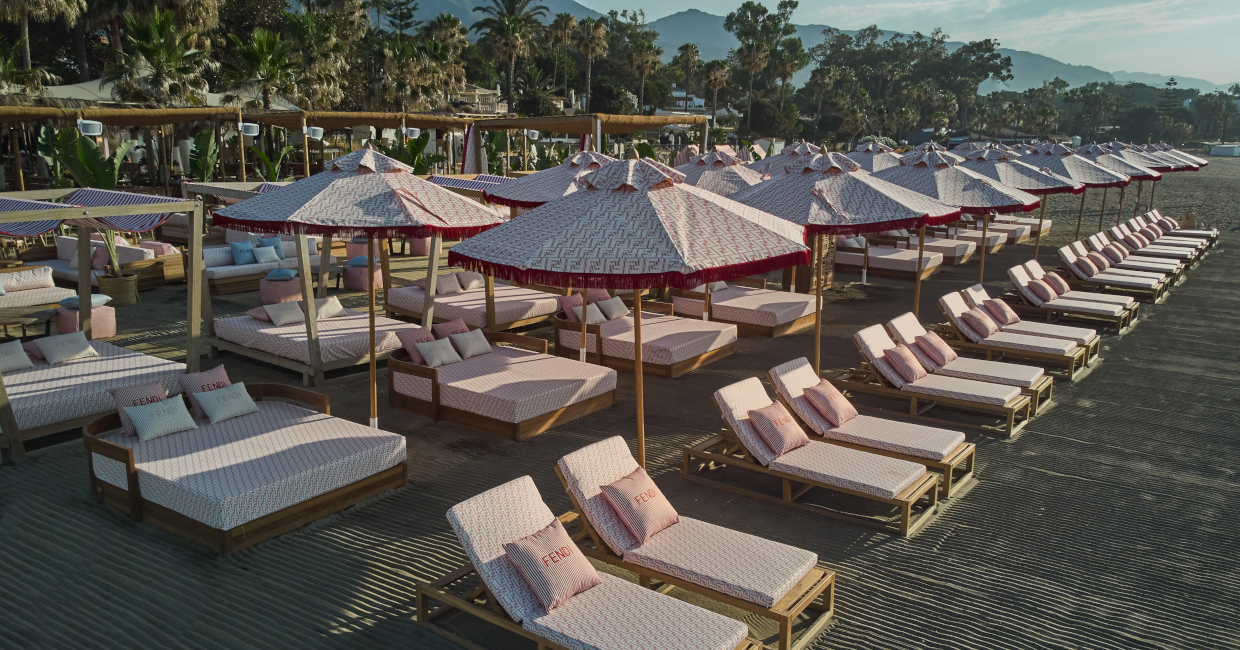 Fendi Beach club launched at Marbella resort | Hospitality Interiors